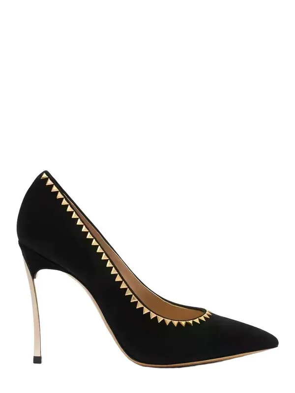 Casadei 100mm Studded Stiletto Pumps - Black
