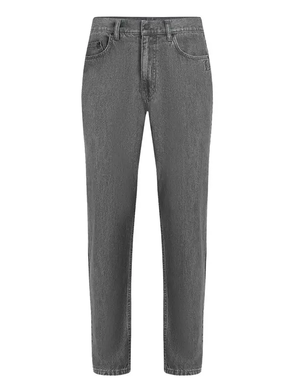 Karl Lagerfeld Logo-embossed Jeans - Grey