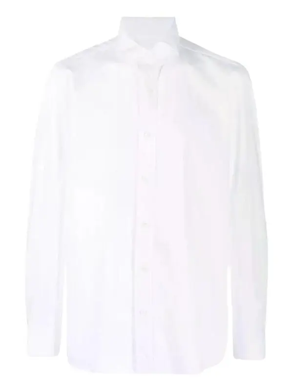 LUIGI BORRELLI Spread-collar Shirt - White