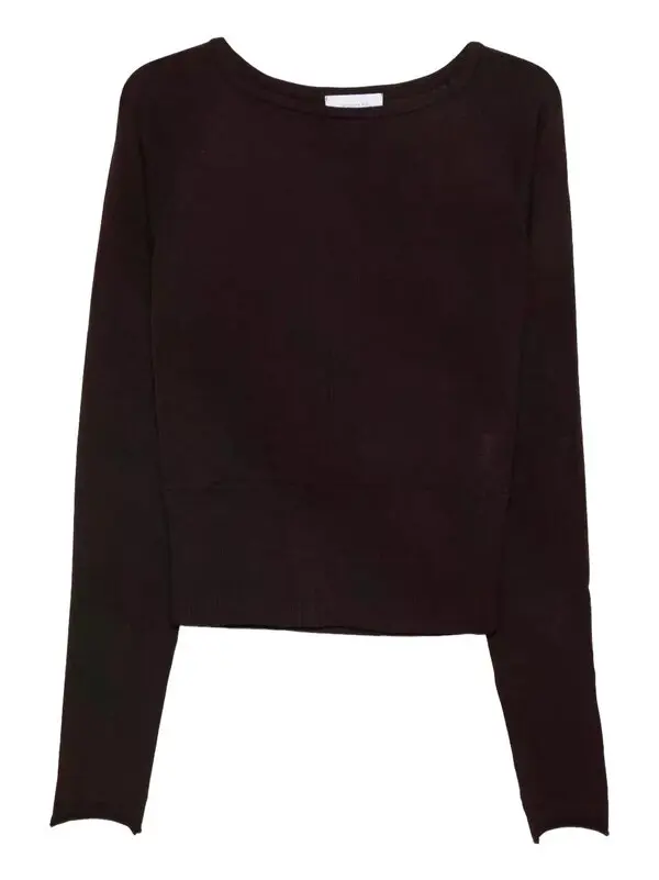 DANIELE FIESOLI Long-sleeve Crew Neck Sweater - Brown