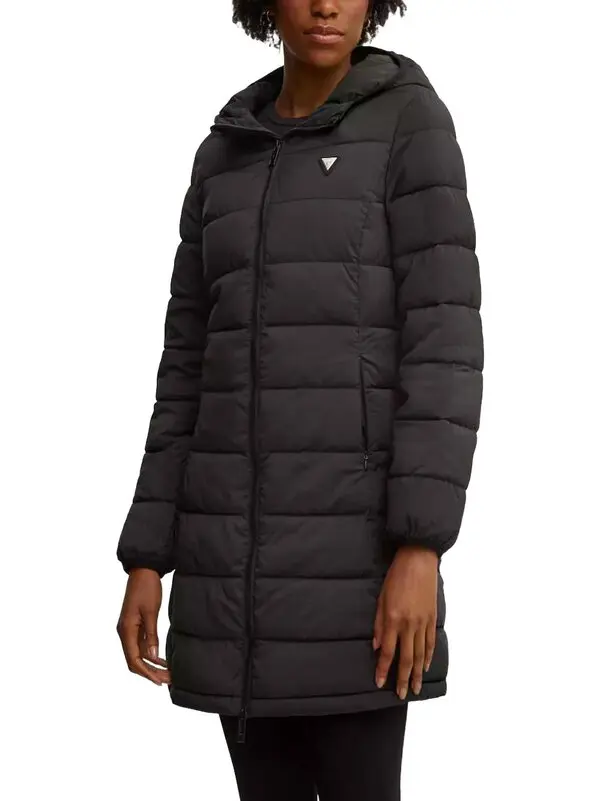 Guess Hooded Padded Coat - Black