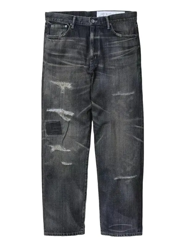 NEIGHBORHOOD Savage Denim Distressed Jeans - Black