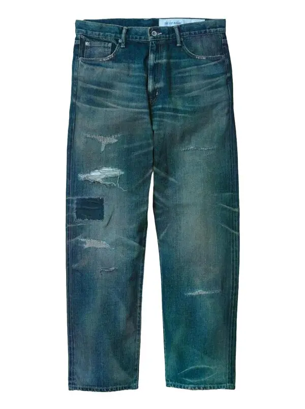NEIGHBORHOOD Savage Distressed Denim Jeans - Blue