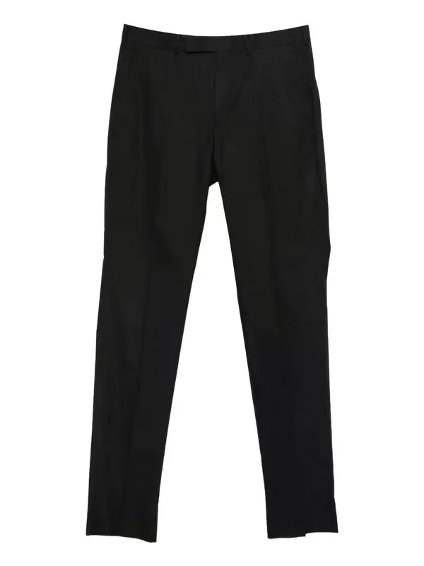 Zegna Concealed-fastening Trousers - Black