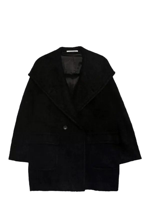 Tagliatore Belted Double-breasted Coat - Black