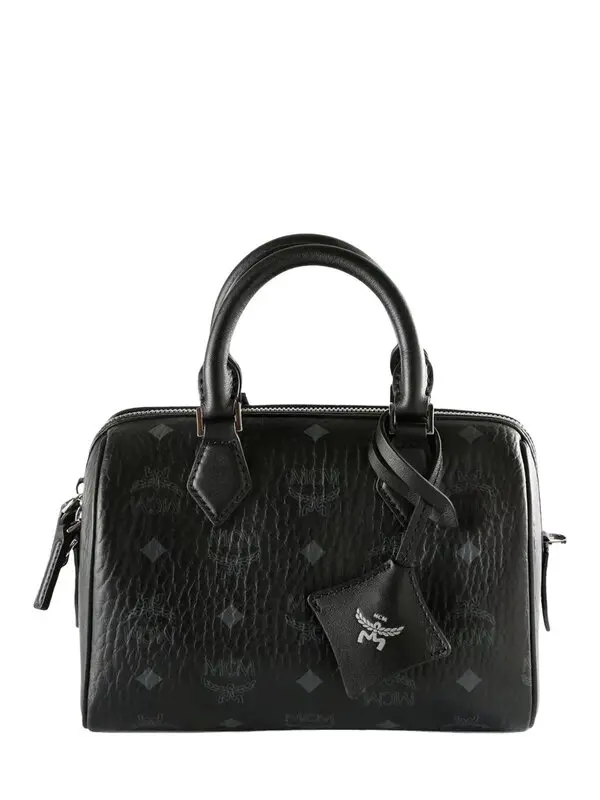 Mcm Ella Monogram Tote - Black