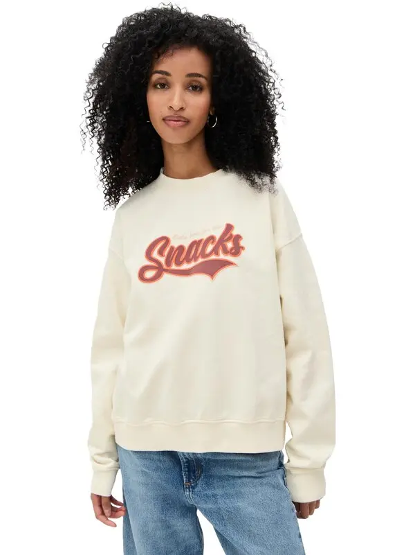 STATE & LAKE Graphic Fleece Sweatshirt - Ivory