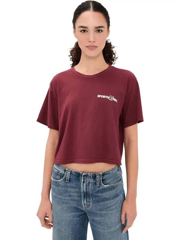 STATE & LAKE Sports & Rec T-shirt - Burgundy