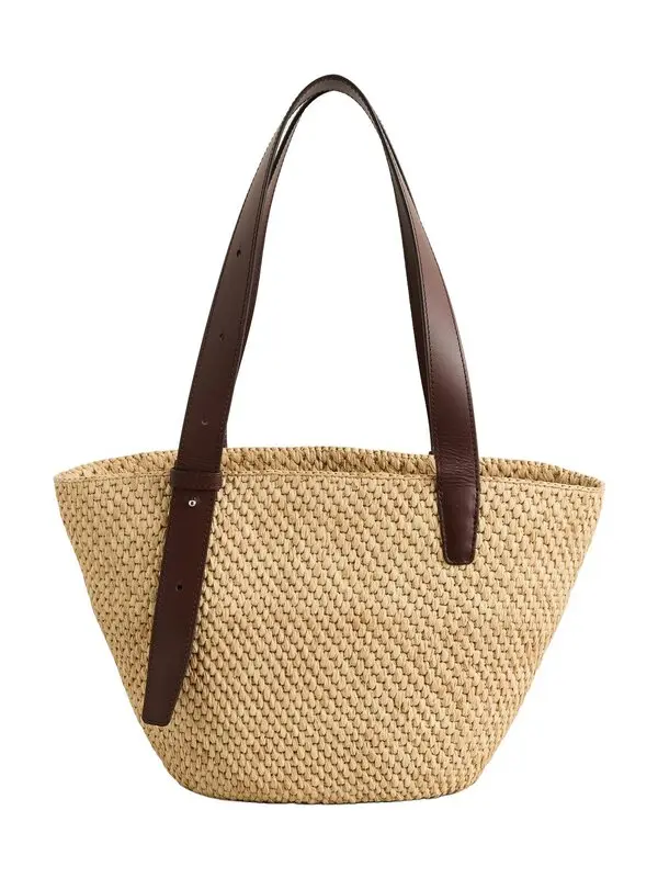 Lié Studio The Bianca Raffia Small Bag - Natural