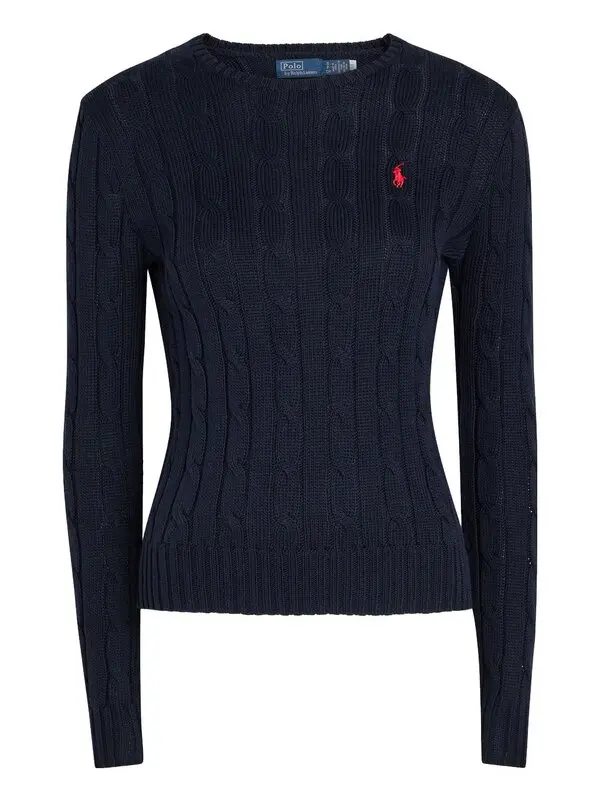Ralph Lauren Cable-knit Cotton Jumper - Navy