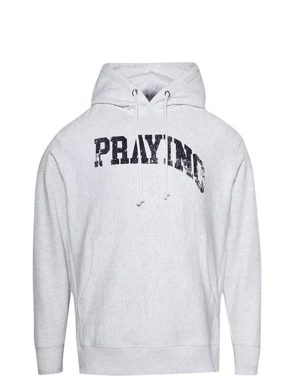 PRAYING Logo College Hoodie - Tan