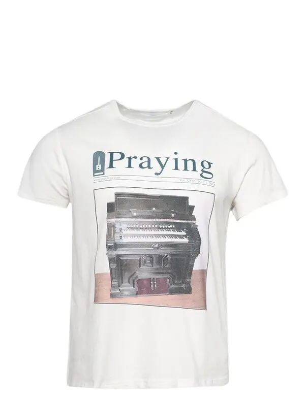 PRAYING Organ Tee - White