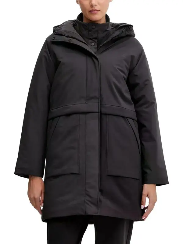 JACK WOLFSKIN Wintertide Hooded Coat - Black