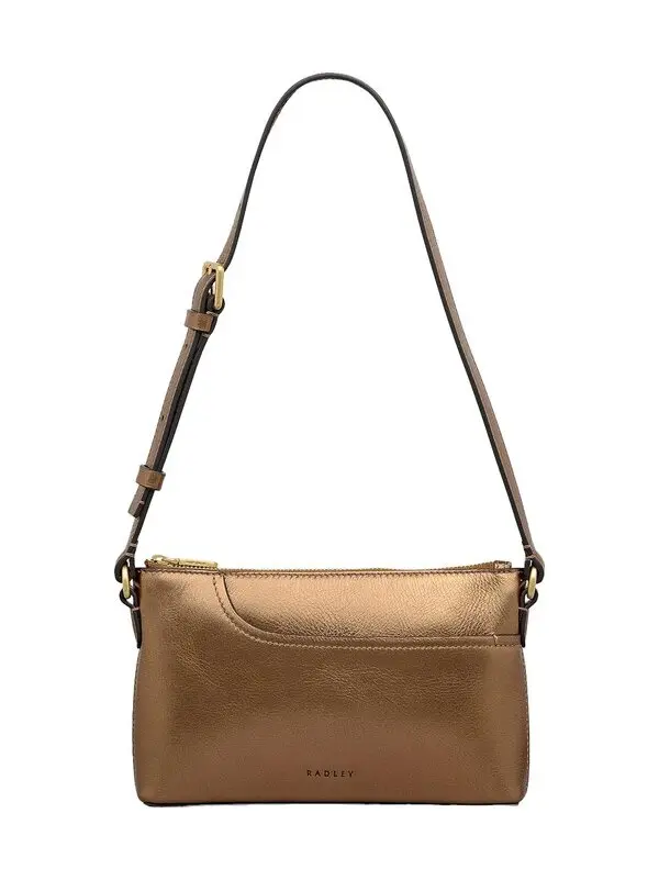 RADLEY Pockets Metallic Mini Zip-top Shoulder Bag - Olive Gold