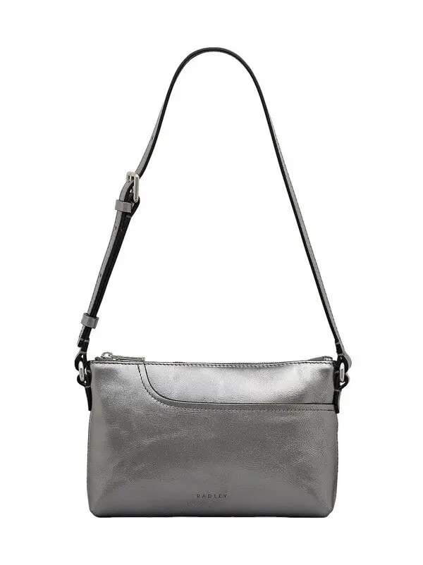 RADLEY Pockets Metallic Mini Zip-top Shoulder Bag - Silver