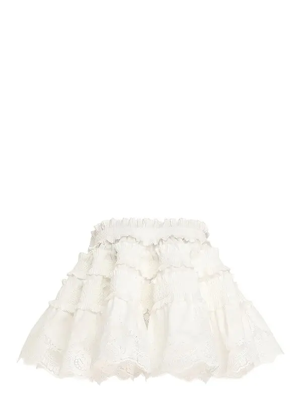 Zimmermann Alchemy Strapless Top - Ivory