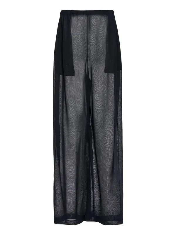 FERRAGAMO Tailored Wide-leg Trousers - Navy