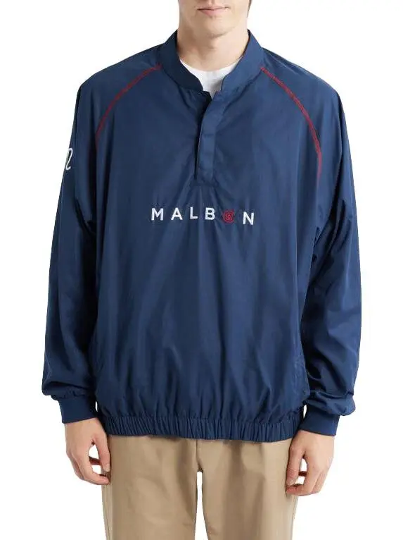 MALBON Clot Wind Shirt - Navy