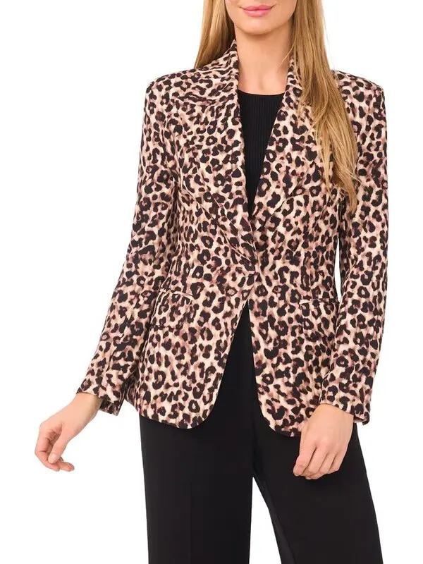 Ted Baker London Leopard Print Blazer - Potting Soil