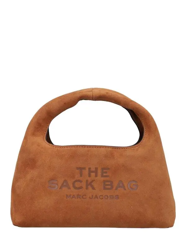 Marc Jacobs The Suede Mini Sack Handbag - Copper Tan