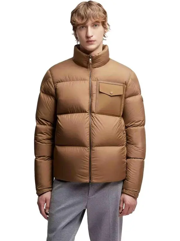 Moncler Short Puffer Chinon - Brown
