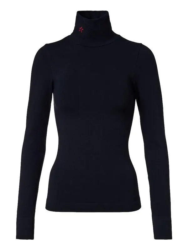 Perfect Moment Turtleneck Ski Top - Black