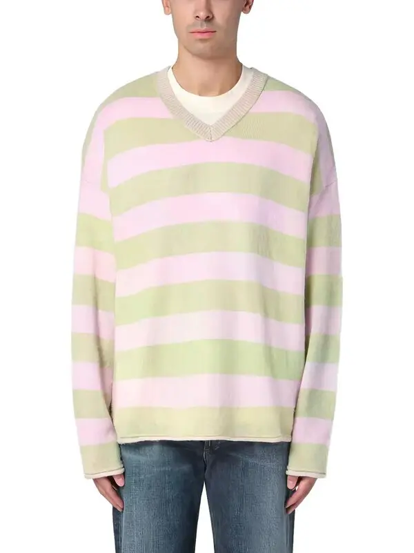 NEW AMSTERDAM Striped Jumper - Green