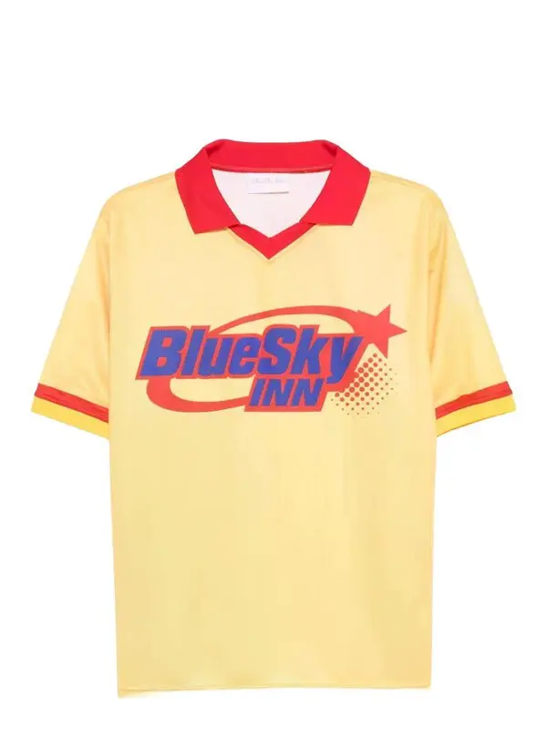BLUE SKY INN Logo-print Soccer T-shirt - Yellow