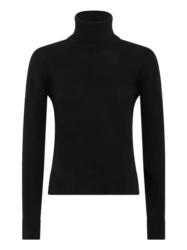 Alpha Studio Long-sleeve Turtleneck Sweater - Black