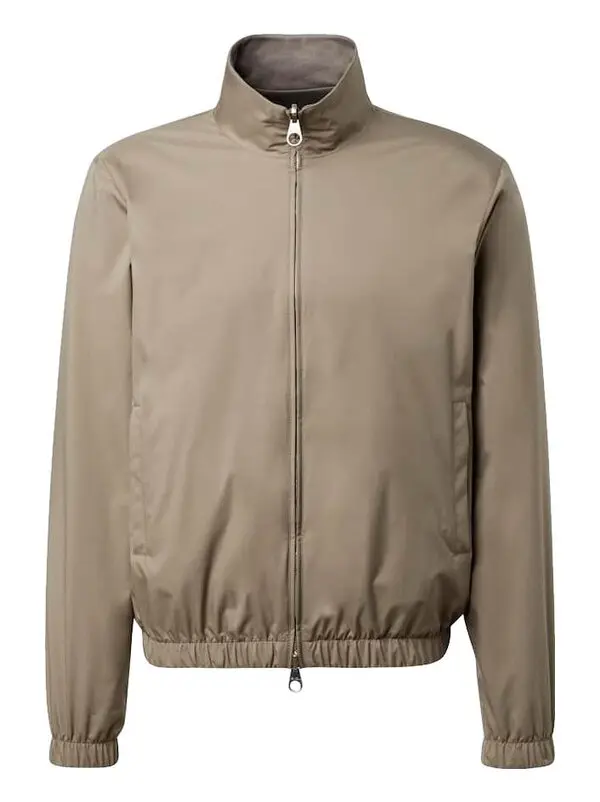 Loro Piana Reversible Cashmere-trimmed Bomber Jacket - Beige