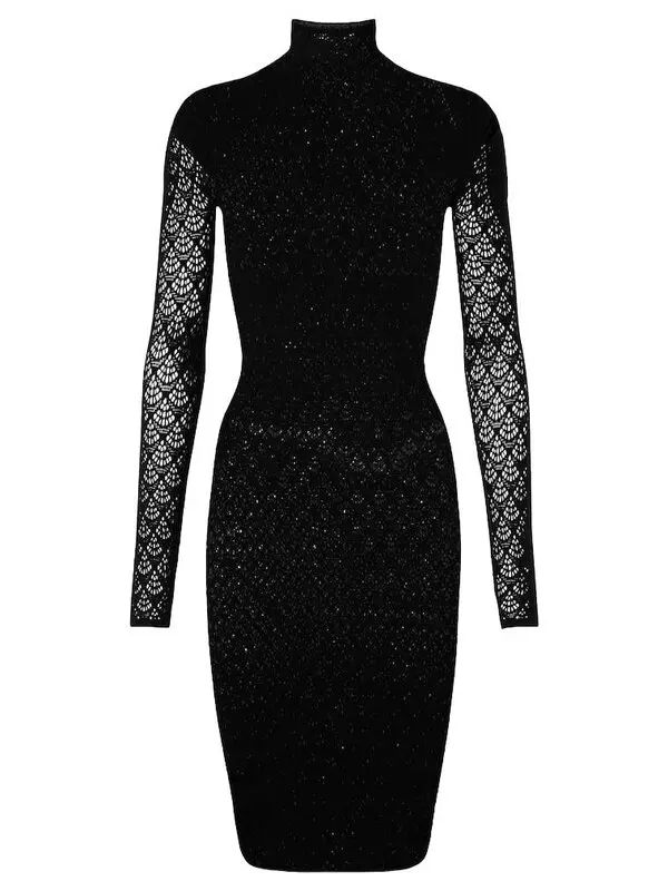 Wolford Knitted Semi-sheer Minidress - Black
