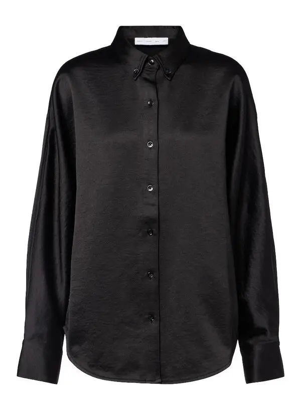 Proenza Schouler Caroline Crêpe Shirt - Black