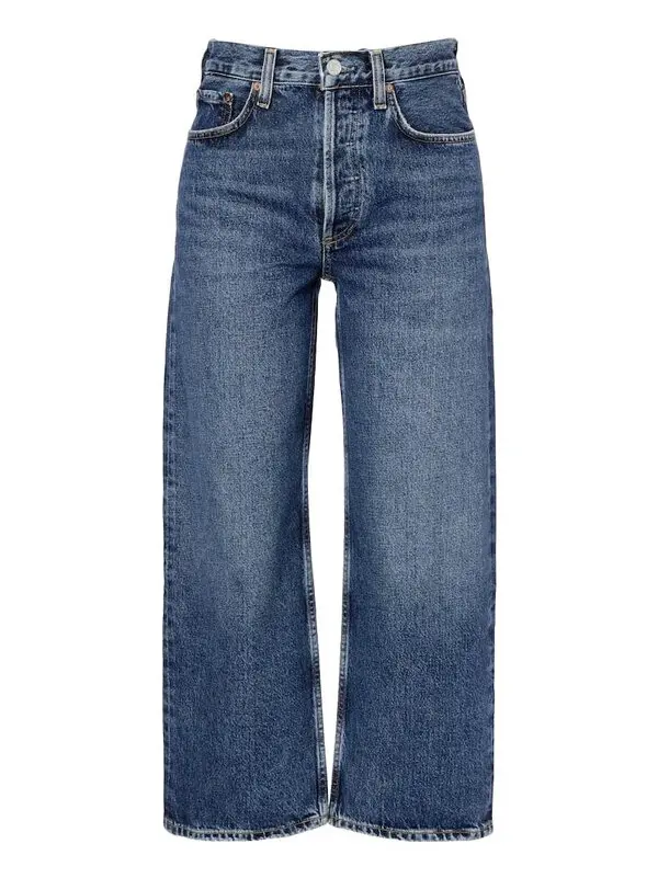AGOLDE Arc Cropped Wide-leg Jeans - Blue
