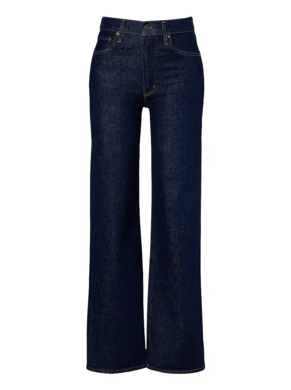 AGOLDE Harper Mid-rise Straight Jeans - Blue