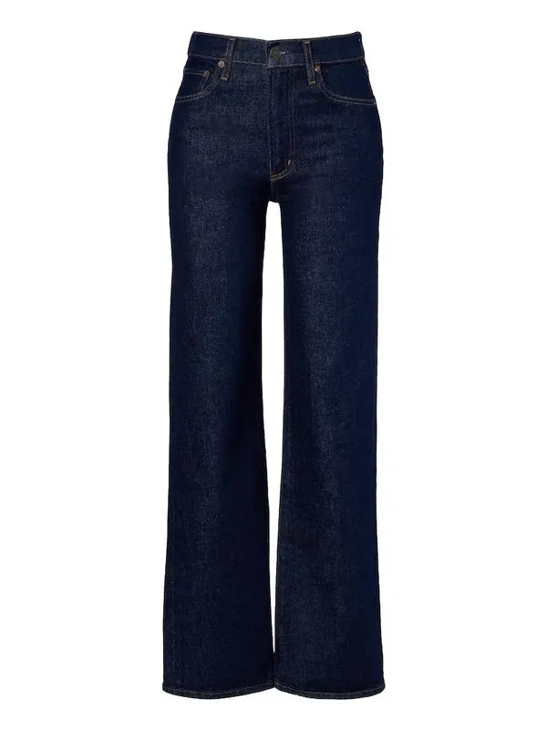 AGOLDE Harper Mid-rise Straight Jeans - Blue