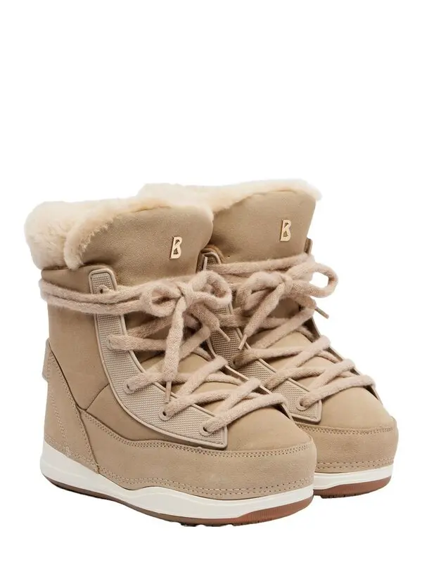 Bogner Verbier 8 Suede Snow Boots - Beige