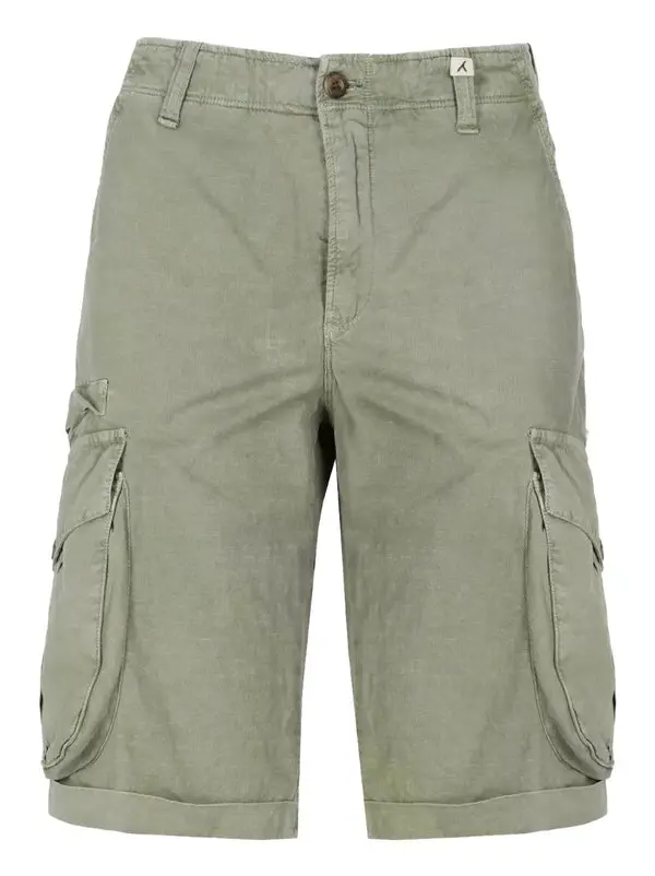 MYTHS Flap-pocket Cargo Shorts - Green