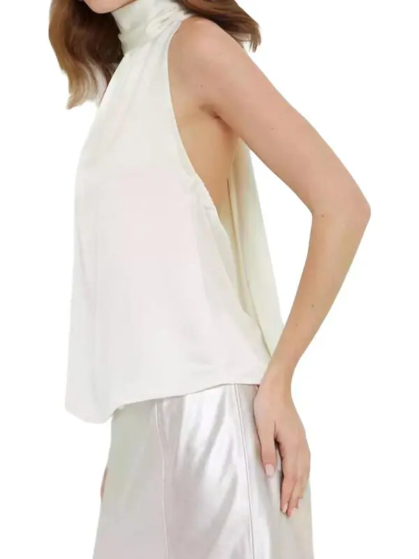 Hugo Tie-neck Top - White