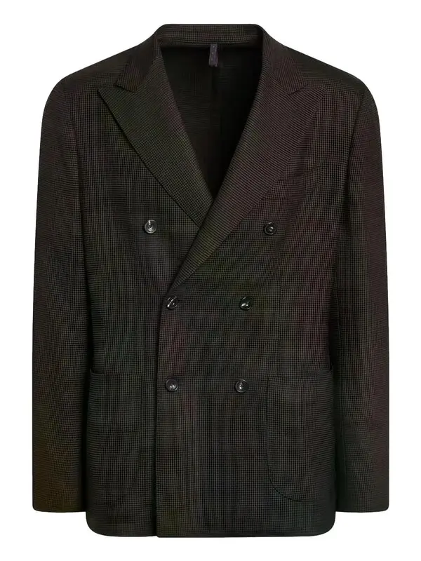 SANTANIELLO Double-breasted Blazer - Brown