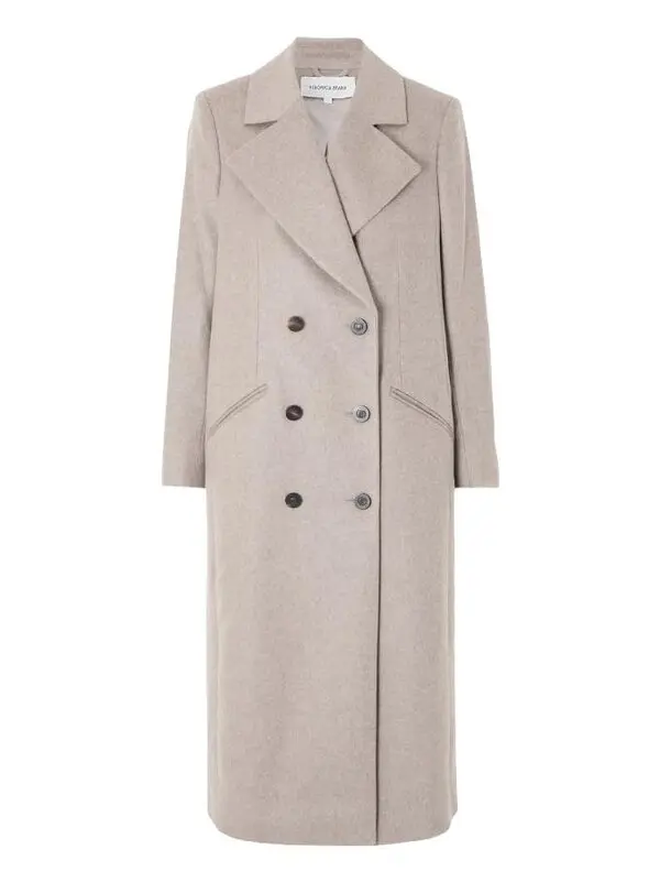 Veronica Beard Seth Dickey Wool-cashmere Blend Trench Coat - Brown