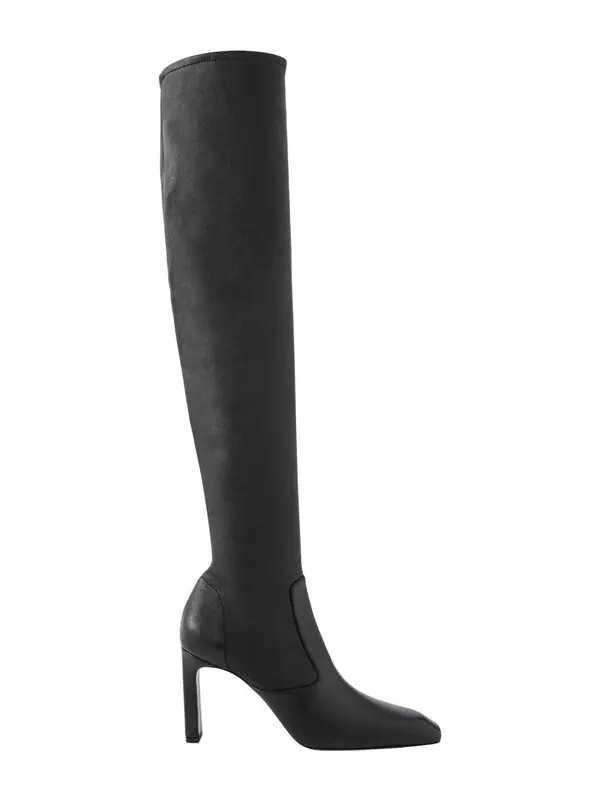 TOTEME Leather Over-the-knee Boots - Black
