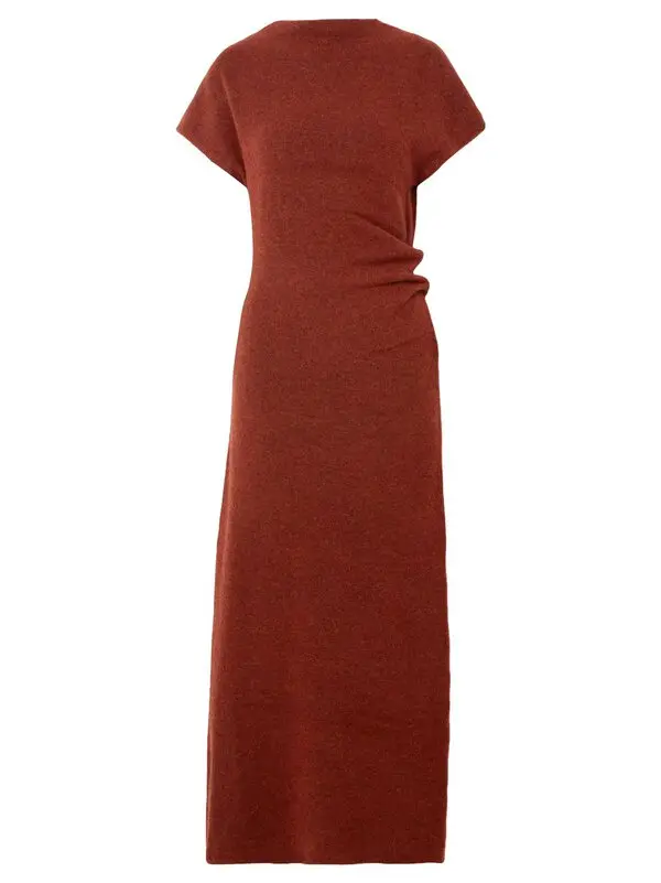Proenza Schouler Abie Boiled Knitted Maxi Dress - Red