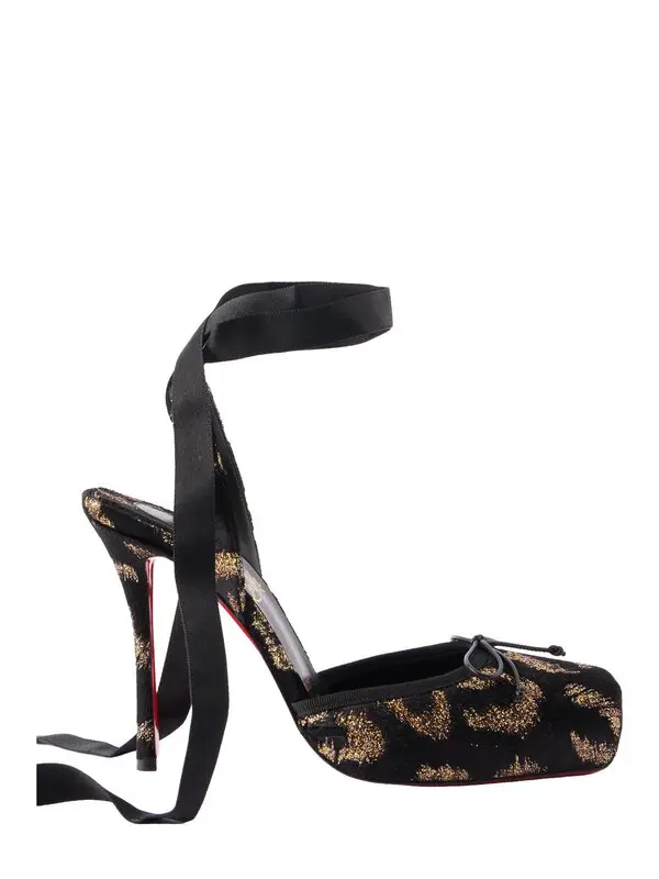 CHRISTIAN LOUBOUTIN Cassia 100 Fil Coupé Velvet Pumps - Black