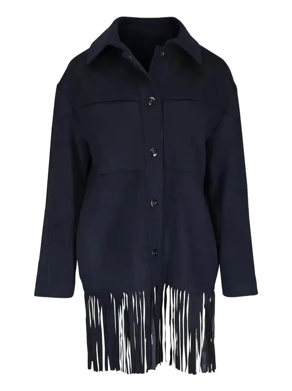 TWP Fringe Cowboy Jacket - Blue
