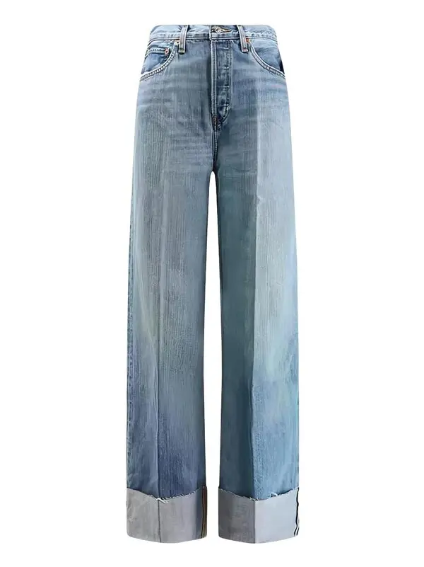 RE/DONE Cuffed Jeans - Blue