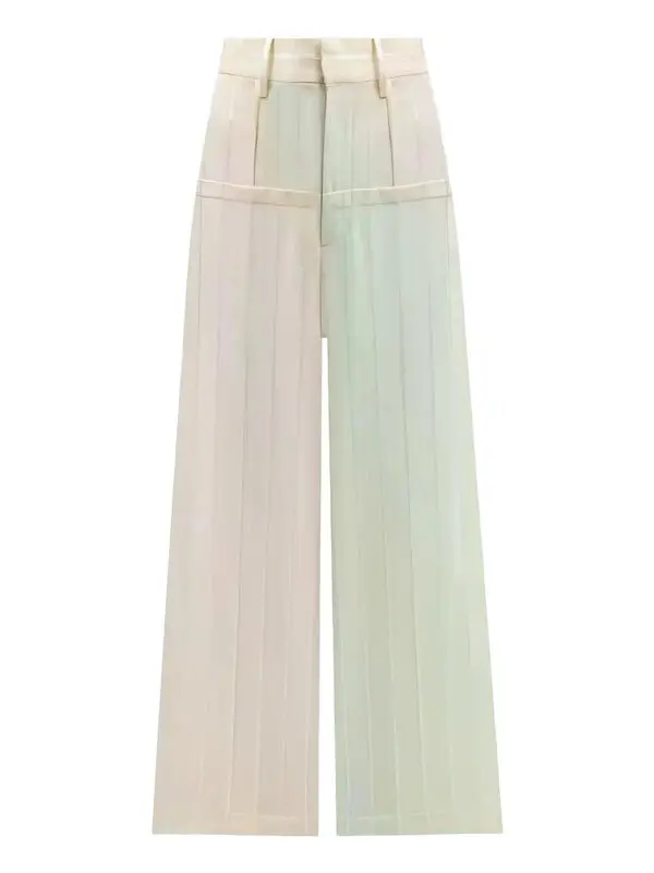 UMA WANG Striped Trousers - Neutrals