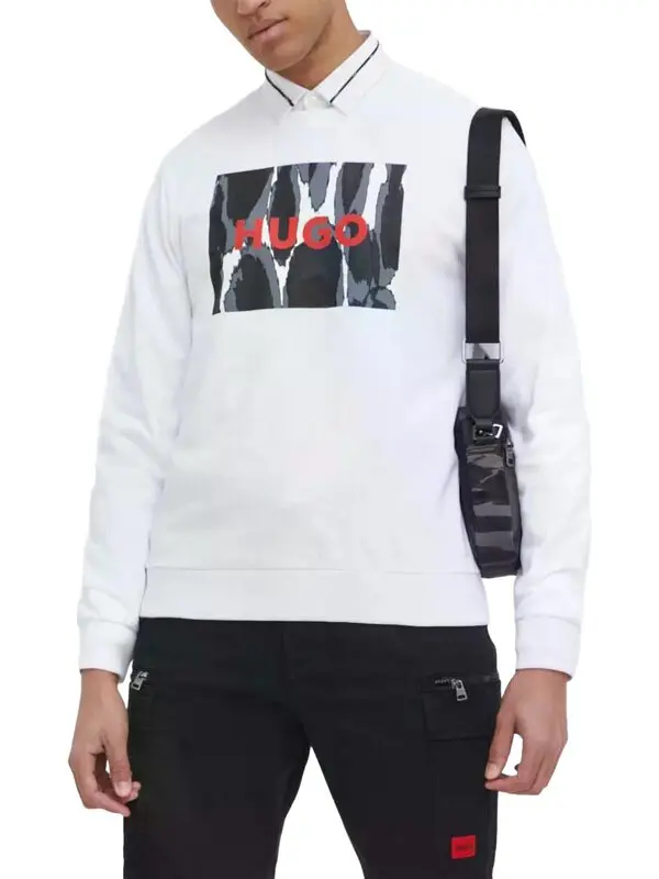 Hugo Boss Graphic-print Sweatshirt - White