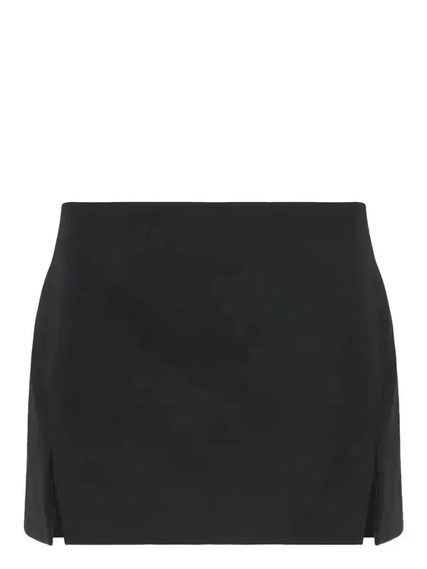 Givenchy Mini Skirt With Slice Detail - Black
