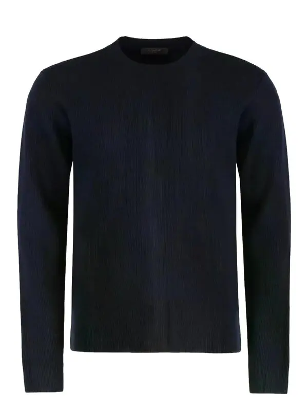 SLOWEAR Round-neck Knit Sweater - Blue