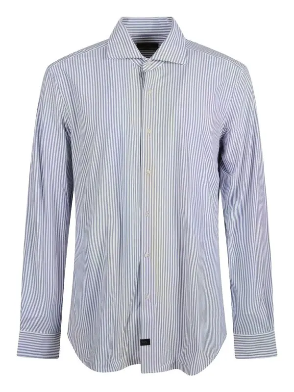 FAY Striped Shirt - Blue